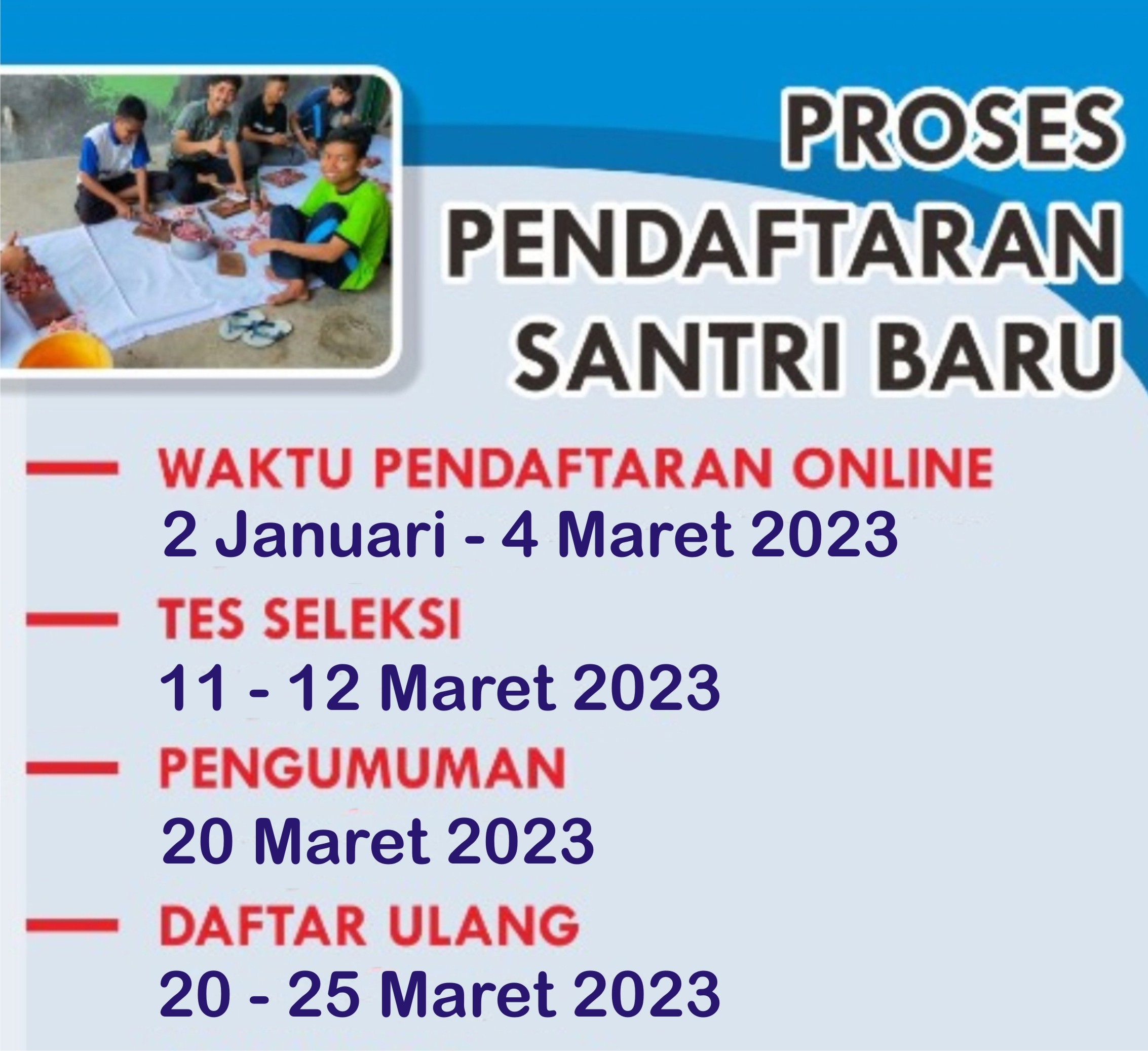 Informasi Pendaftaran Santri Baru – PPTQ GRIYA QUR'AN