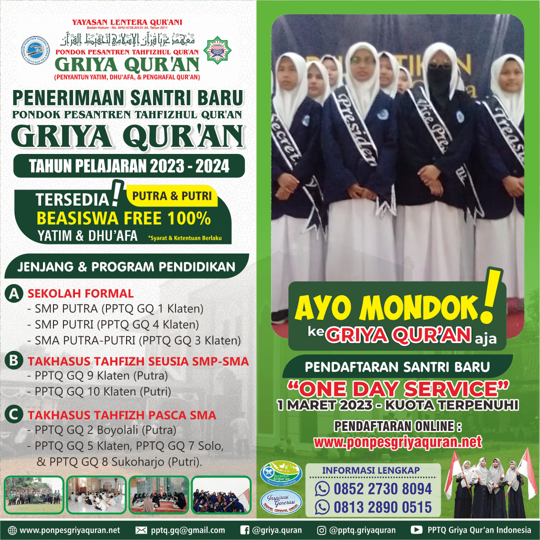 Cabang Pondok – PPTQ GRIYA QUR'AN