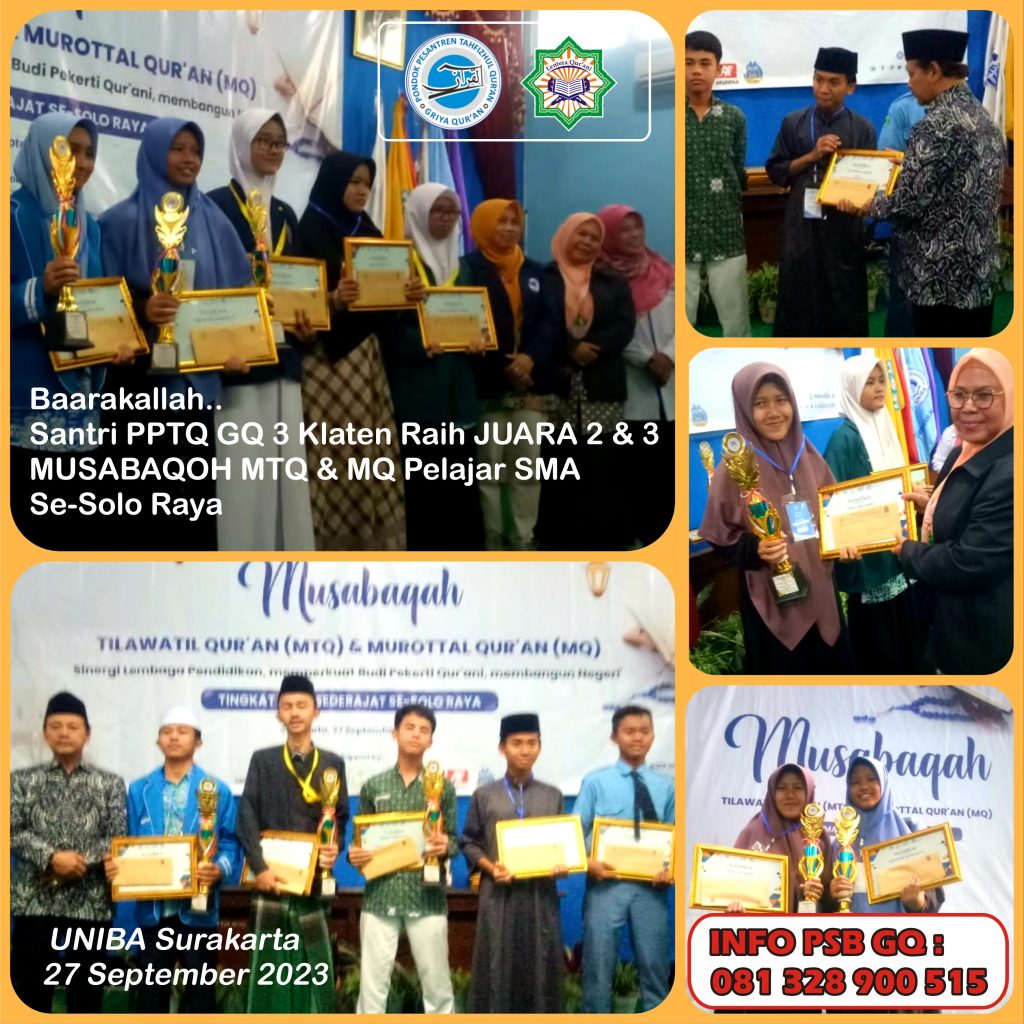 PPTQ GRIYA QUR'AN – Website Resmi Pondok Pesantren Tahfizhul Qur'an Griya Qur'an Surakarta